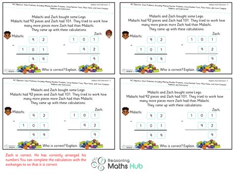 Solve Problems Using Addition And Subtraction 9 Reasoning Maths Year 3