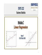 Module Linear Regression Babe Copy Pdf Week Apr