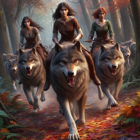 Girls Ride Wolves 43 By Donnebryant On Deviantart