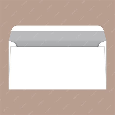 Premium Vector Open Dl Envelope Mockup Realistic Illustration Of Open Dl Envelope Vector