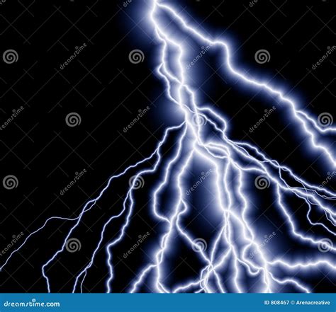 Lightning Stock Image Image Of Branches Power Blue Weather 808467