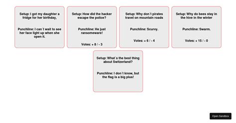 Jokes Challenge Codesandbox