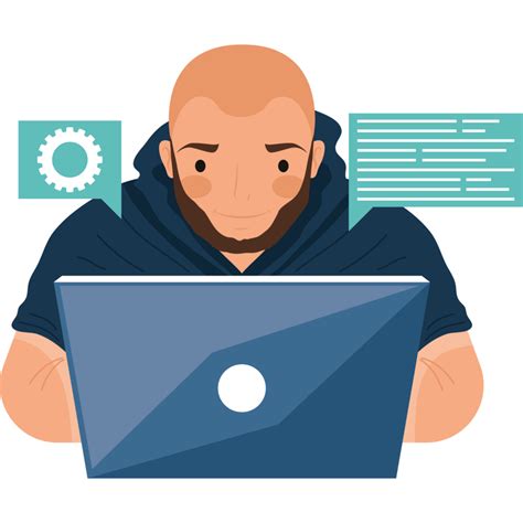 Man Developer With Laptop 24098805 Png