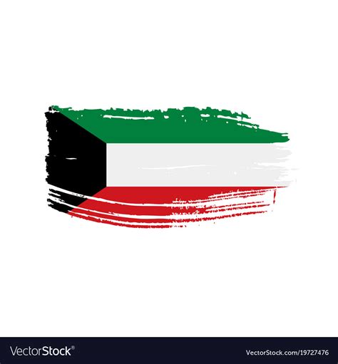 Kuwait Flag Royalty Free Vector Image Vectorstock