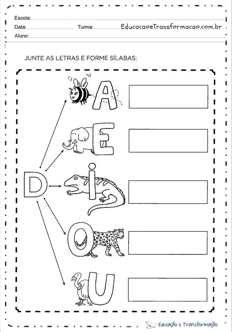 Letra D Atividade Educação Infantil Braincp