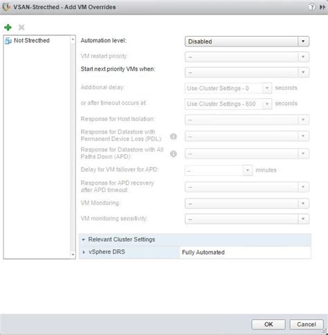 How To Disable Drs For A Vm Using Vm Overrides Option