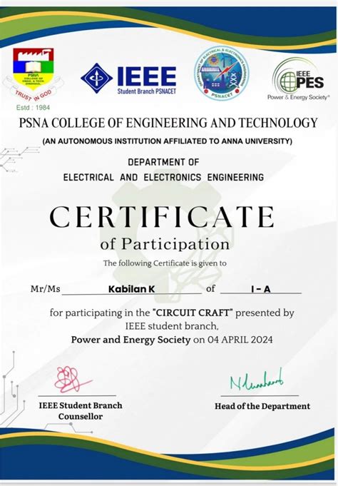 Kabilan K On Linkedin Ieee Ieee Psnacet