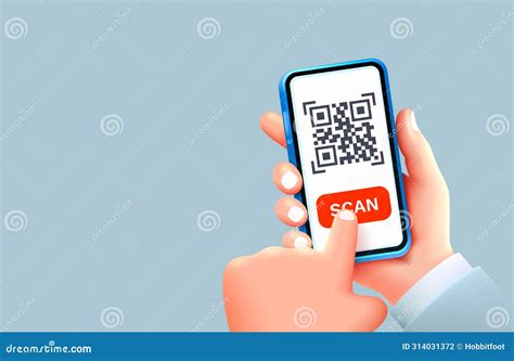 Qr Code Scan Mobile Scanning App Phone Pay Vector Illustration Stock