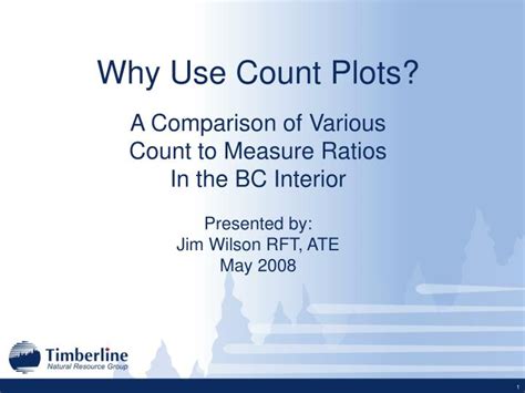 ppt why use count plots a comparison of various count to measure