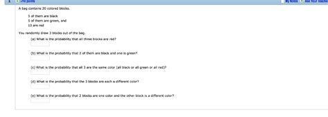 Solved 3 10 Points My Notes Ask Your Teache A Bag Contains
