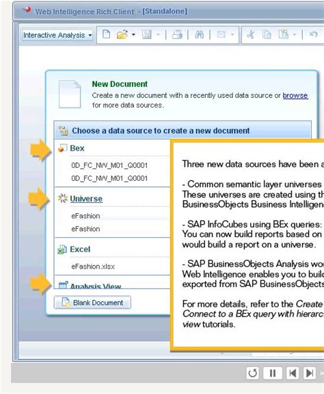 Deploying Excel As Data Source In Webi Bo 40 Building Semantic Layer