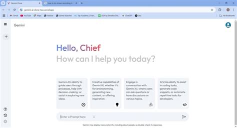 🚀 gemini ai clone react js project 🚀 i m excited to share my gemini