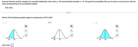 solved assume that the random variable x is normally
