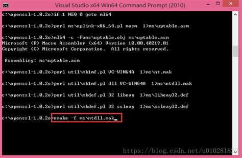 Windows下编译openssl库 64位 保证可用~~ 不服来打我呀 Win64 Openssl V3011 Csdn博客