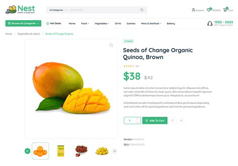 Nest Multivendor Organic And Grocery Ecommerce Laravel Script