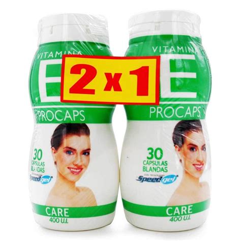 Vitamina E 400 Ui Procaps Frasco X 30 Cápsulas Blandas 2x1 Farmaexpress