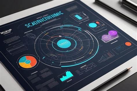 Scientific Diagram Illustration Mockup Premium Ai Generated Image
