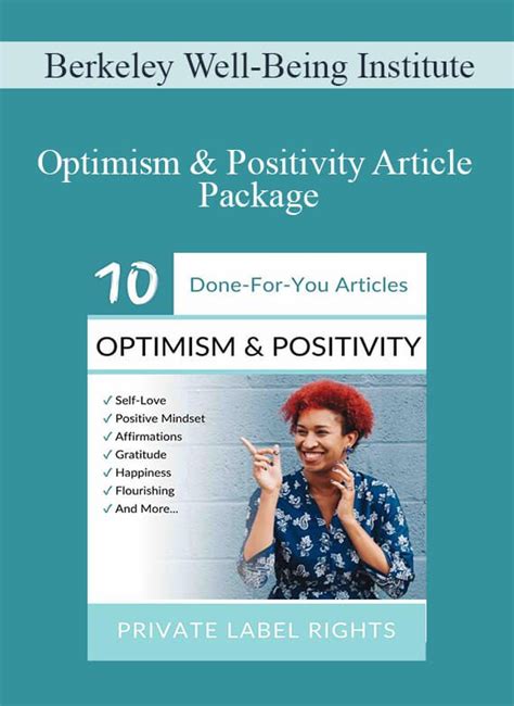 Berkeley Well Being Institute Emotional Well Being Article Package