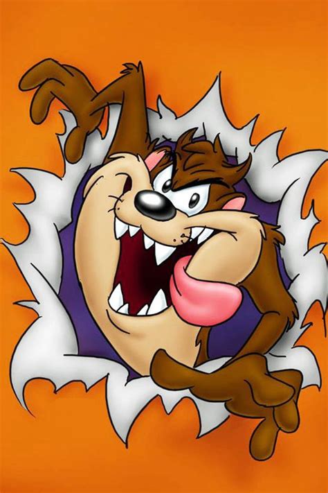 Taz Breaking Through Wall Loony Toons Looney Toons Looney Tunes