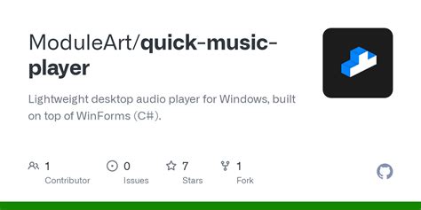 Github Moduleart Quick Music Player Lightweight Desktop Audio Player For Windows Built On