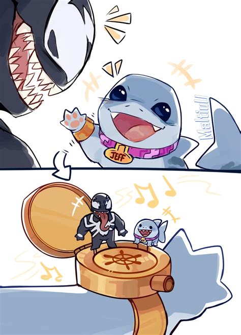 Venom And Jeff The Land Shark Marvel And 2 More Drawn By Maltiuu