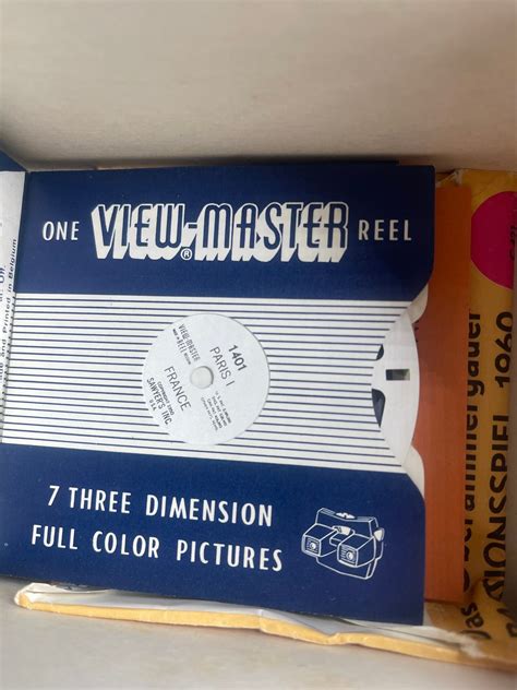 Vintage 3d View Master Model E Original Boxed Condition With Instructions And 7 Image Reels