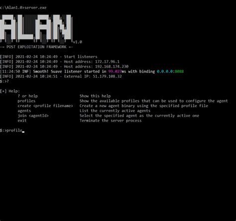 alanframework a post exploitation framework