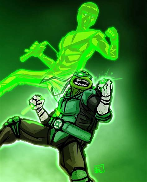 Tmnt Green Lantern Mashup Teenage Mutant Ninja Turtles Artwork Teenage Mutant Ninja