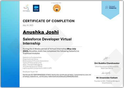 anushka joshi on linkedin aicte skilledonsalesforce