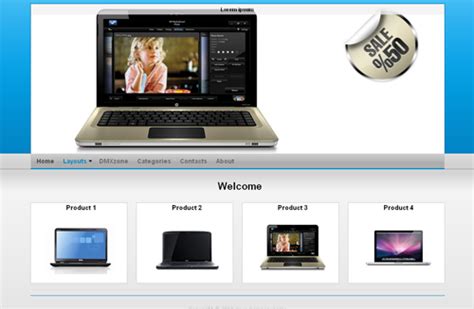 notebook store template templates dmxzone
