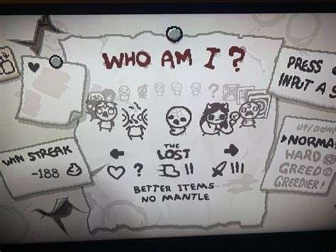 Tainted Lost completion marks got me like… : r/bindingofisaac