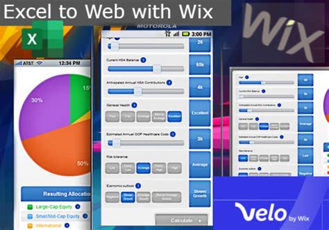 create a wix web based calculator convert excel to web by sahandesign