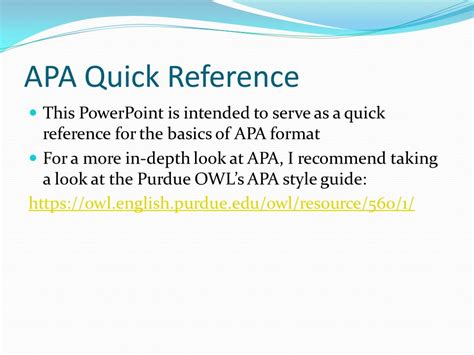 Powerpoint Apa Format Example