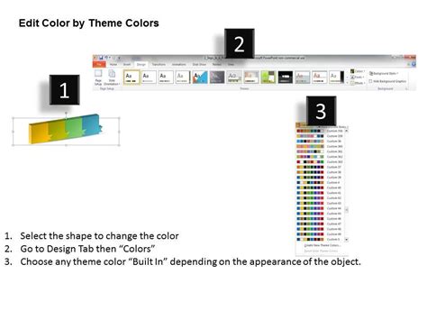 PPT D Linear Flow Organizing Process Diagram Layouts Powerpoint Business Templates