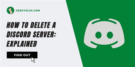 How To Delete Discord Server Illustrative Guide Geeky Slug