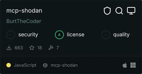 Github Burtthecoder Mcp Shodan Mcp Server For Querying The Shodan Api