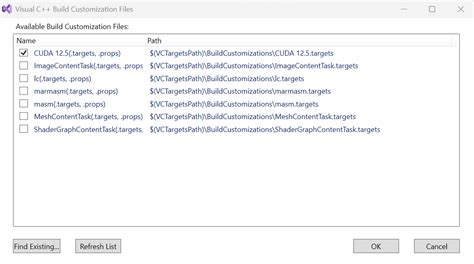 Checking CUDA Installation In MS Visual Studio 2022