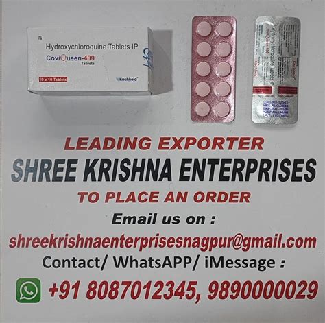 Hydroxychloroquine Tablets Ip At ₹ 499box Antiviral In Nagpur Id 2854041408191