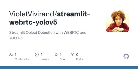 Github Violetvivirand Streamlit Webrtc Yolov Streamlit Object Detection With Webrtc And Yolov