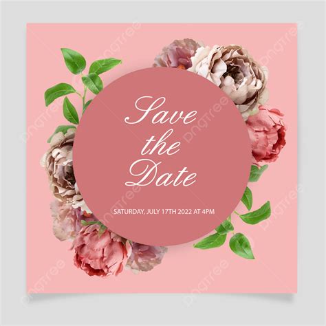 꽃과 함께 우아한 청첩장 템플릿 Psd 다운로드 디자인 자료 다운로드