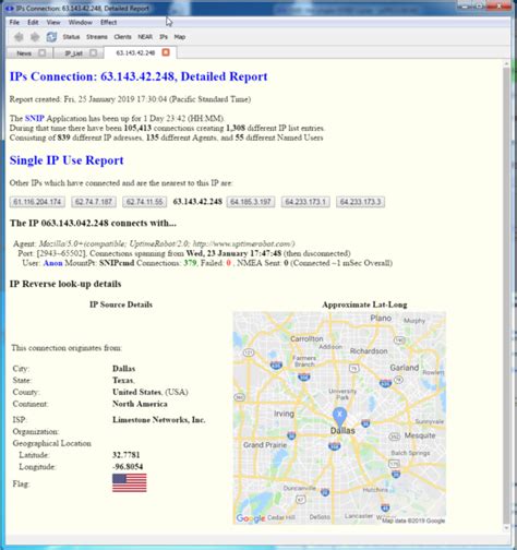 Geographic Reverse IP Look Up SNIP Support