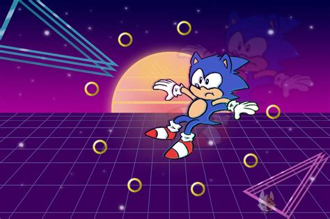 Sonic Vaporwave Wallpapers Top Free Sonic Vaporwave Backgrounds Wallpaperaccess