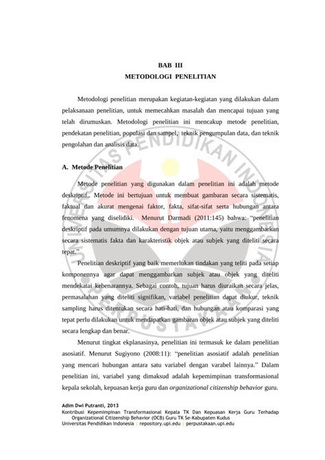 PDF BAB III METODOLOGI PENELITIANrepository Upi Edu 2107 6 T ADP