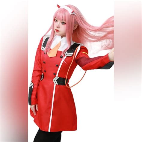 Zero Two Uniform Cosplay Costume Gem