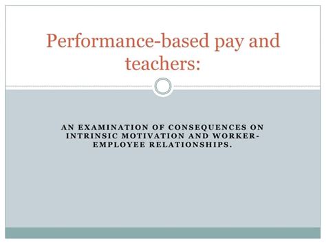 Performance Based Pay Pptx