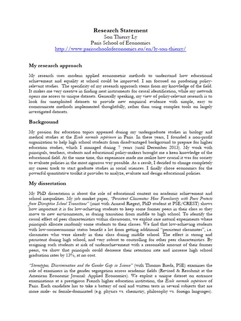 Research Statement Pdf Gender Gender Studies