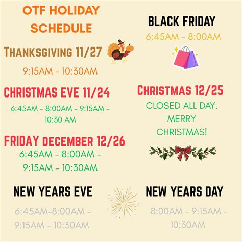 Orangetheory Here Is Our Holiday Schedule Otf Boulder Fam Make Sure