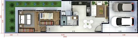 Planos De Casas Plano De Vivienda 5x20