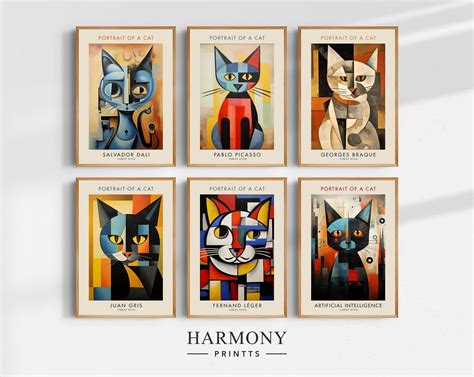 Pablo Picasso Cubism Cat