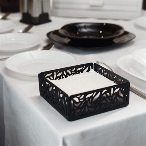 Decorative Napkin Holder Set Custom Logo Napkin Dispenser Metal